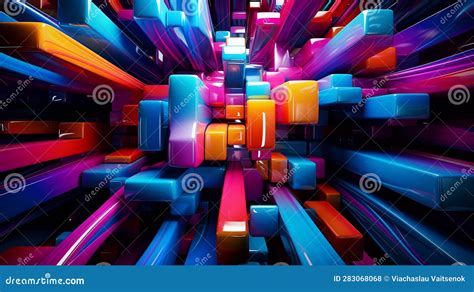 Colorful Vibrant Abstract Background Stock Illustration Illustration