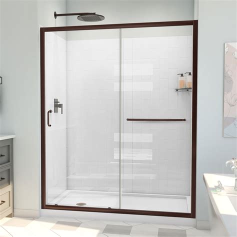 Dreamline Infinity Z 34 Inch D X 60 Inch W X 78 3 4 Inch H Semi