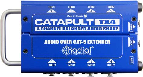 Radial Catapult Tx4 4ch Transmitter W Balanced I O Solotech
