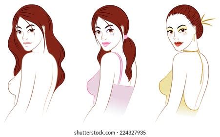 Same Girl Different Situations Naked Home เวกเตอรสตอก ปลอดคาลขสทธ Shutterstock