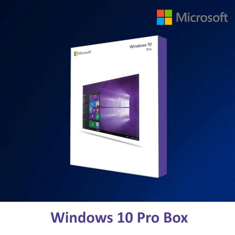 Buy Windows 10 Pro Box A Key Of A Licensed Operating System For A Company Home And Business In
