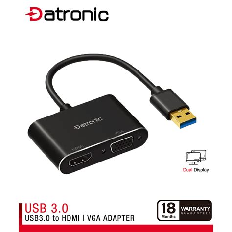 Datronic USB To HDMI USB To HDMI VGA Converter Adapter DUSB