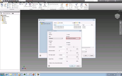 solved export stl file format assembly as each part autodesk community