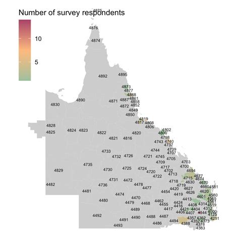 Adding Postcode Label To A Map Only Where There Are Survey Respondents Tidyverse RStudio