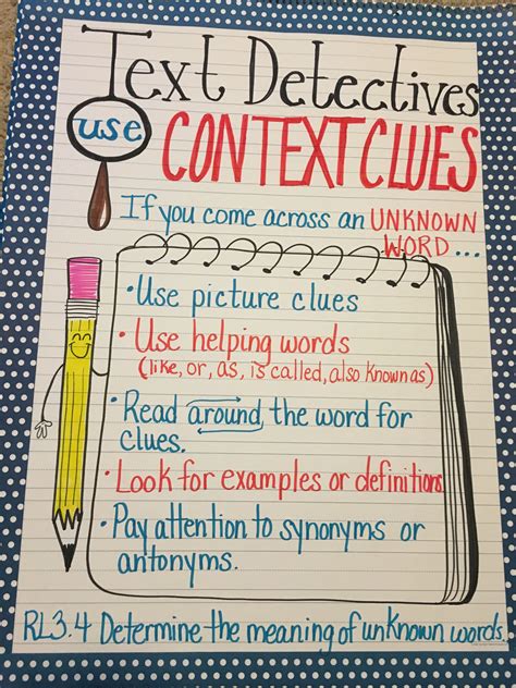 Context Clues Anchor Chart Context Clues Anchor Chart Classroom Images