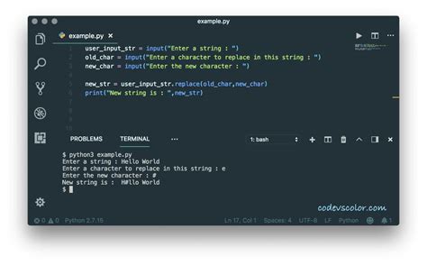 Python Program To Replace Single Or Multiple Charactersubstring In A