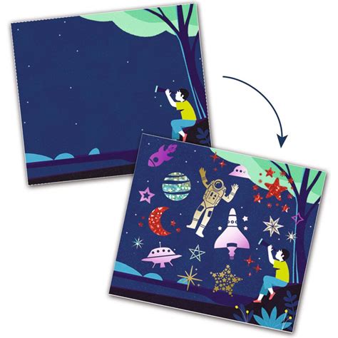 artistic patch cosmos métal loisirs créatifs djeco