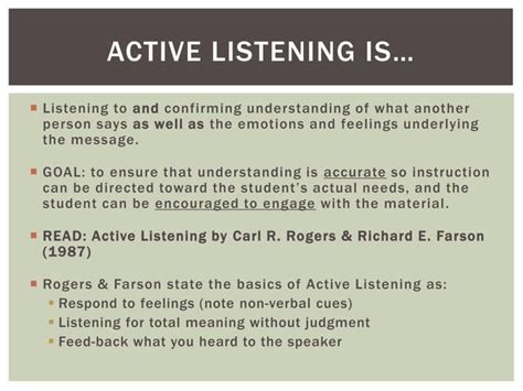Active Learning Through Listening And Questioning Pptx Educational Assessment Education