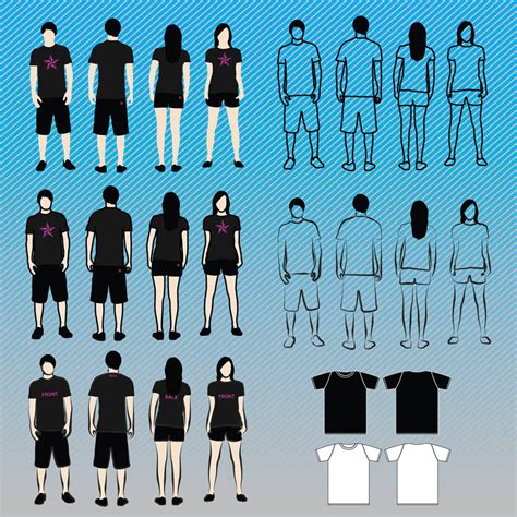 T Shirt Templates Vector Art Graphics Freevector