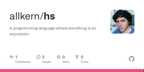Github Allkernhs A Programming Language Where Everything Is An