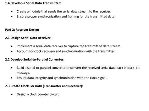 Solved Project Statement Design A Digital Communication Chegg