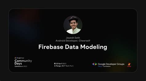 Gdg Cloud Coimbatore On Linkedin Gccd23 Ccd23 Ccd23coimbatore Data Firebase Gcp