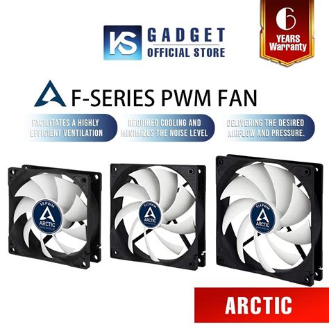 Arctic F Series F8 F12 F14 Pwm Case Cooling Fan With Pwm Quiet And