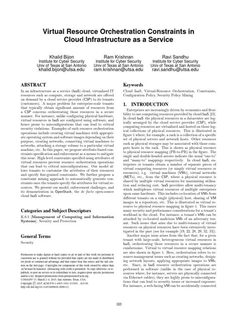 Cloud Orchestration Acm 1 Pdf Virtual Machine Cloud Computing