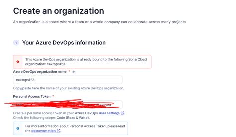 i am not able to see my project in the sonar cloud when i click on