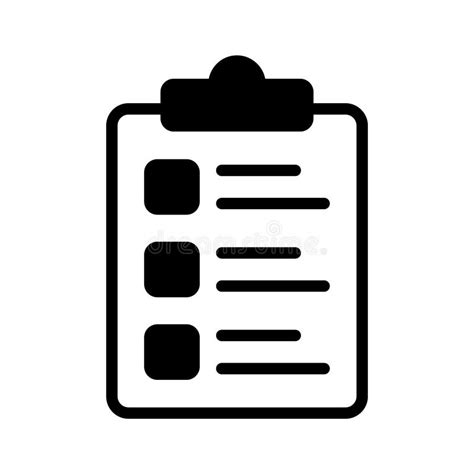Carefully Designed Checklist Icon Represents A List Of Tasks Or Items To Be Completed Stock