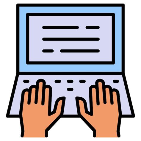 Vetor De Teste De Velocidade De Digitação Do Conceito De Escritor De