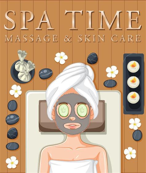 Spa Massage And Skincare Poster Design 12723066 Vector Art At Vecteezy