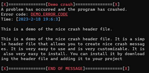 github 0x4248 nice crash a simple header file to create nice crash