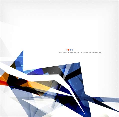 Premium Vector Angular Geometric Color Shapes