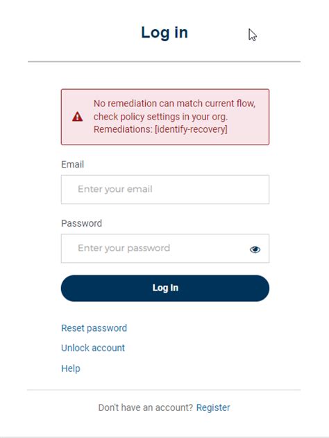 Error In The Password Widget Flow For The Self Hosted Okta Sign In