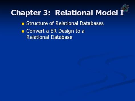 Chapter 3 Relational Model I N N Structure