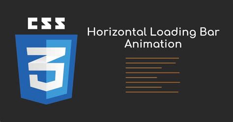 Horizontal Loading Bar Animation Css Geekboots