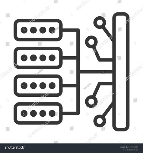 Plc Redundancy Icon Vector Illustration Outline Stock Vector Royalty