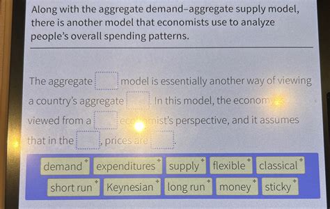 solved along with the aggregate demand aggregate supply