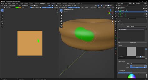 Blender Guru Tutorial Part Red Radius Circle And Not Being Able To Paint In The Right Menu