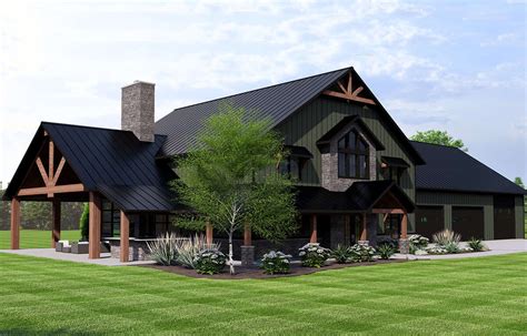 House Plan Barn Plan Square Feet Bedrooms Bathrooms Country Style