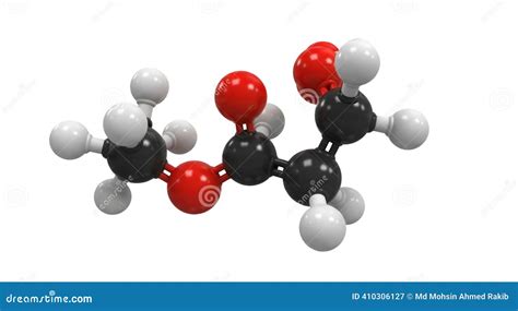 Ethyl Acetate Molecular Structure 3d Model Molecule Ethyl Ethanoate Structural Chemical