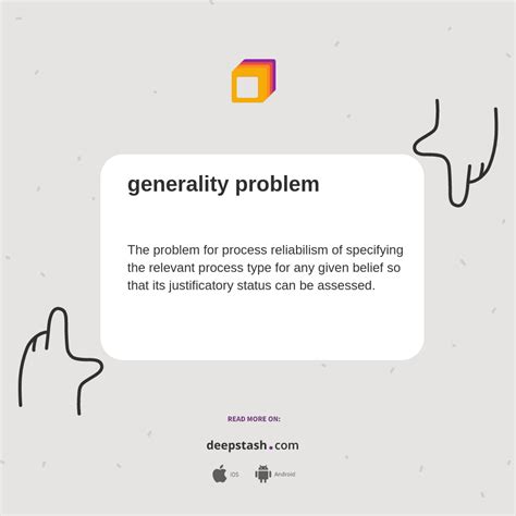 Generality Problem Deepstash