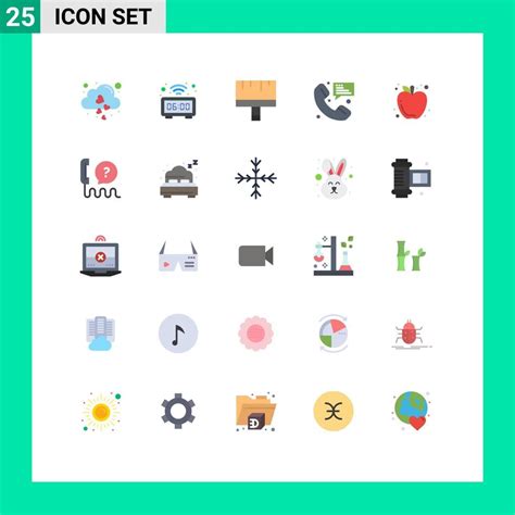 Ensemble De 25 Symboles Dicônes Dinterface Utilisateur Modernes Signes Pour La Messagerie