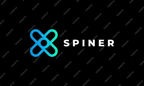 Premium Vector Spinner Logo Vector Minimalist Design Icon Rotation