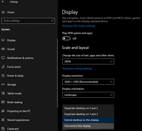multiple monitors how do i disconnect particular screen in windows
