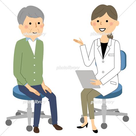 白衣の女性 問診 診察 イラスト素材 [ 5607646 ] フォトライブラリー Photolibrary