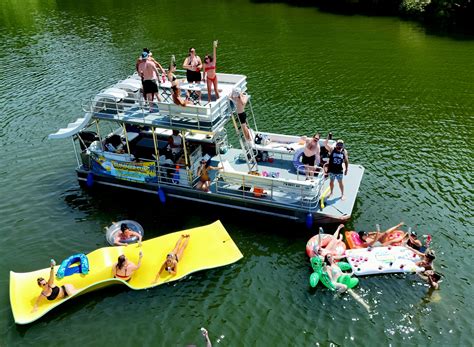 Nashville Party Boat Fleet Double Decker Slide Pontoons