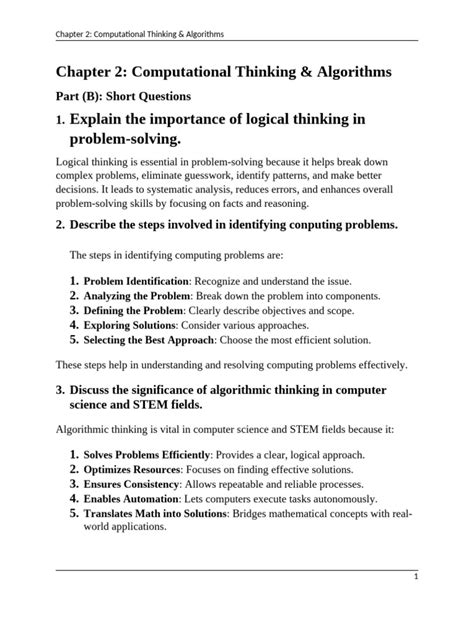 Cantaib Computer Class 9 Keybook Short Chapter 2 B 01 Pdf
