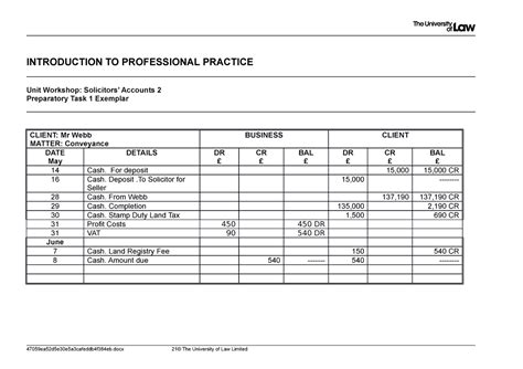 2021 Ipp Ws Solicitors Accounts 02 Ce02 Preparatory Task 01 Exemplar INTRODUCTION TO