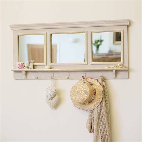Coat Hook Entryway Mirror With Hooks Mirror With Hooks Entryway Mirror