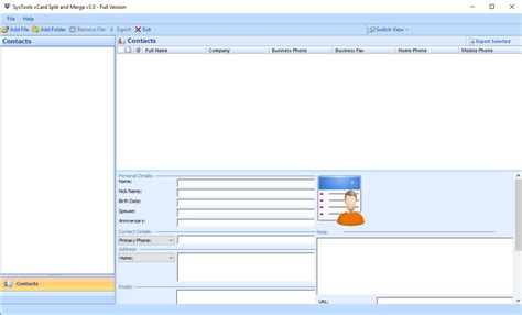 Software Interface