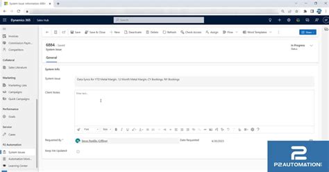 p2 automation llc on linkedin every project task you enter goes