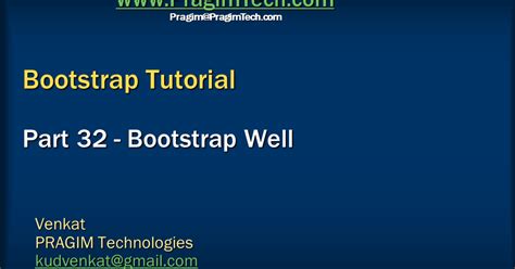 Sql Server Net And C Video Tutorial Bootstrap Well