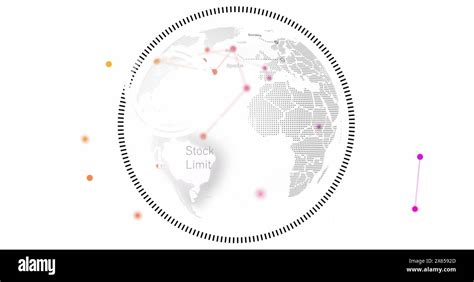 Spinning Globe Over World Map Cut Out Stock Images And Pictures Alamy