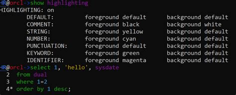 Oracle Sqlcl All The Pretty Colors For Your Console
