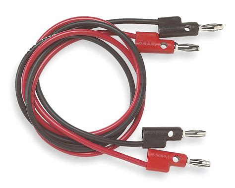 Stacking Banana Plug Both Ends 36 In Lg In Patch Cord 1RK21 B 36 02 Grainger