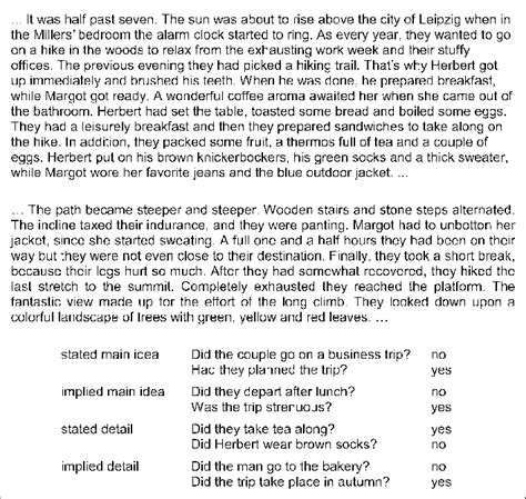 Story Excerpt Translated From The Original German And Examples For