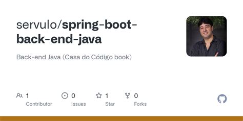 Github Servulospring Boot Back End Java Back End Java Casa Do Código Book