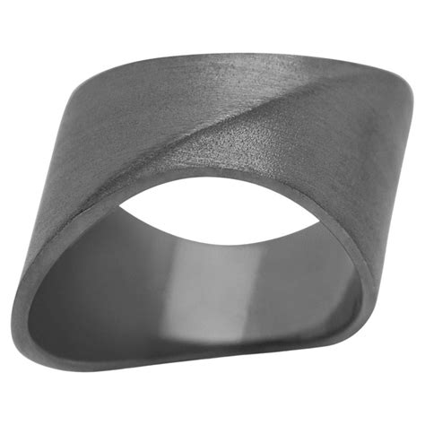 Band Ring In Satin Sterling Silver For Sale At 1stdibs